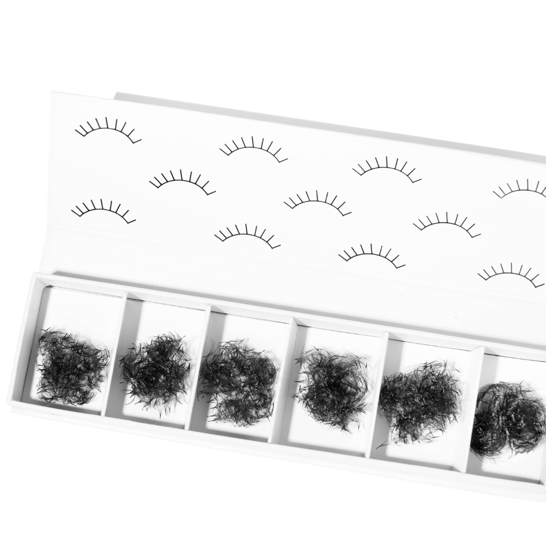10D, .05, Handmade Loose Fans (1500/6 Length Mix) – AW Lashes